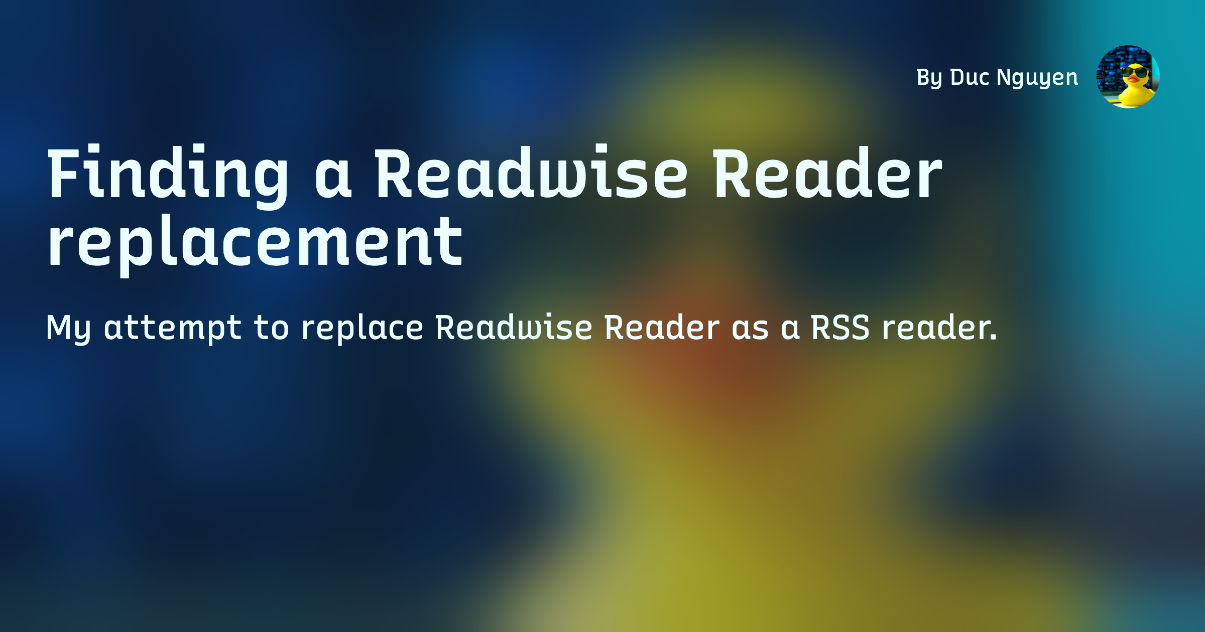 Finding a Readwise Reader replacement | Duck Who Codes - Blog by Duc Nguyen